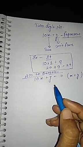 A Two Digit Number Is 7 Times The Sum Of Its Digits If 27 Is Subtracted