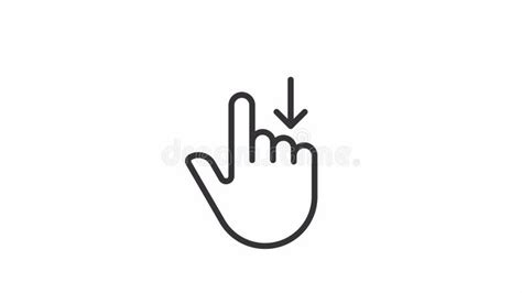 Animated Move To Right Linear Icon Stock Video Video Of Animated