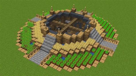 Minecraft Circle Base Minecraft Circles Circle House Minecraft Tree