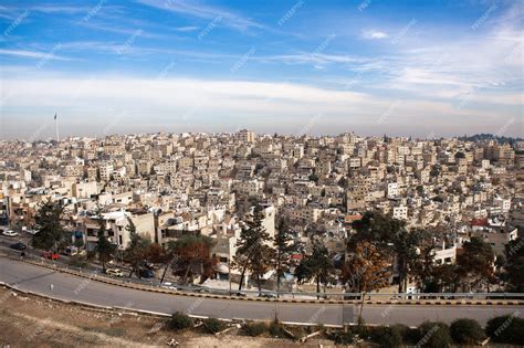 Premium Photo Aerial View Of Amman City The Capital Of Jordan City