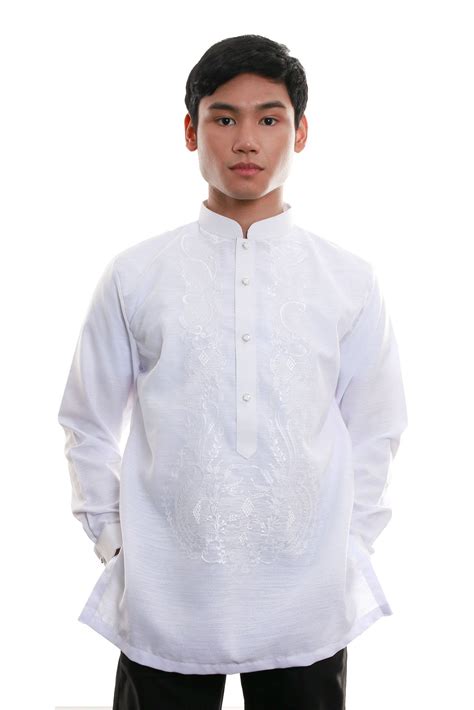 Buy White Barong Tagalog Long And Short Sleeve