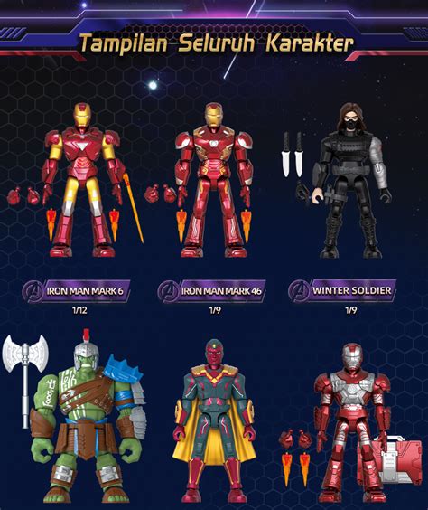 Jual Blokees Marvel Blind Box Infinity Saga Toys Mainan Galaxy Version