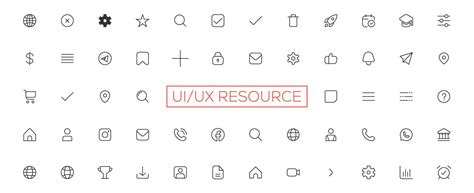 Minimalist And Simple Looking Ui Icons Set For Dark Light Mode