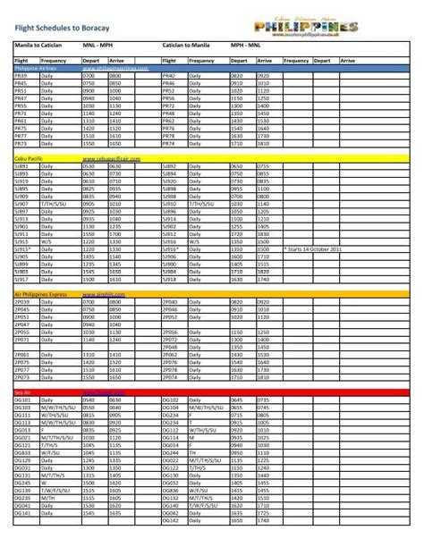 View Flight Schedules Wow Philippines