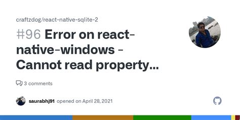 Error On React Native Windows Cannot Read Property Exec Of