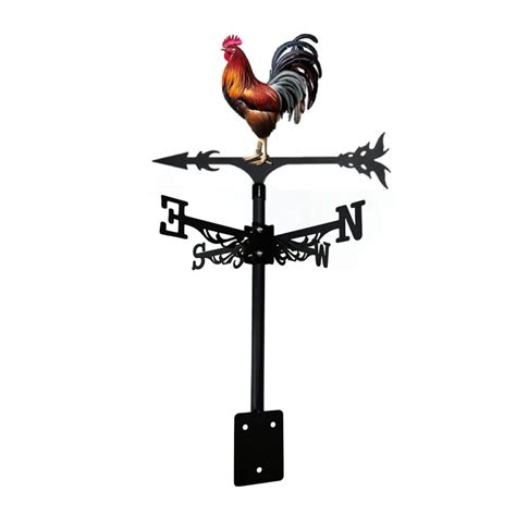 Rooster Wind Vane Rooftop Weather Vane Retro Metal Wind Direction