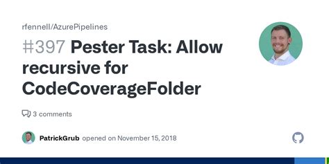 Pester Task Allow Recursive For Codecoveragefolder · Issue 397 · Rfennellazurepipelines · Github
