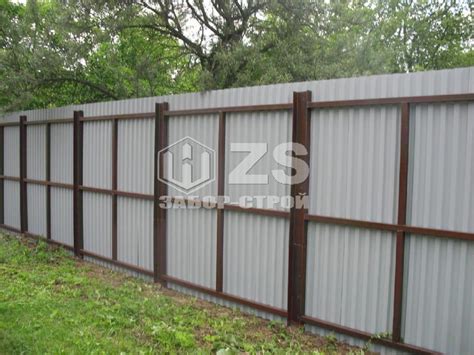 Забор из профнастила 9 соток с установкой под ключ в Москве цена и комплектация от Zs77 Ru