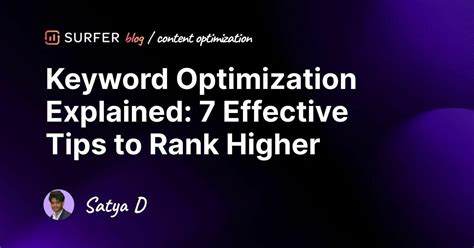 Keyword Optimization Explained 7 Effective Tips To Rank Higher