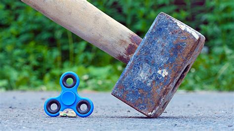 Experiment Hammer Vs Fidget Spinner Youtube