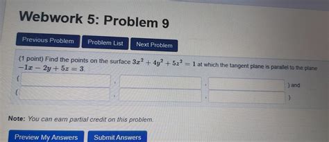 solved webwork 5 problem 4 previous problem problem list