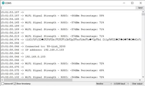 RSSI Monitor With OLED And Real Time Chart
