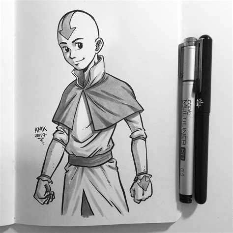 The Last Airbender Aang Drawing