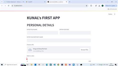 Kunal Kumar On Linkedin Ui Streamlit Python Userinterface App