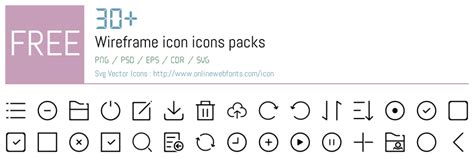30 Wireframe Icon Svg Animations Packs Free Downloads Onlinewebfonts Com