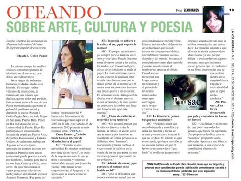 Boreales Mayda Colón Reseñada En La Voz Hispana En Nueva York