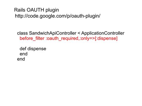 Oauth Ruby Ppt