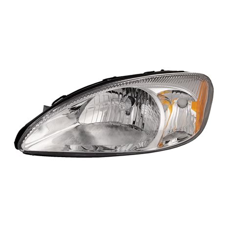 Headlightsdepot Chrome Housing Halogen Headlight Compatible With Ford