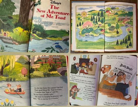 80s Disneys The Adventures Of Mr Toad Book Collection Etsy