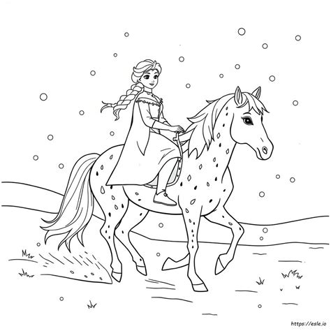 Elsa Pferd Ausmalbild