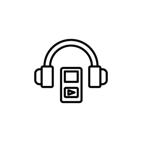 Ouvir Música Vetor Premium