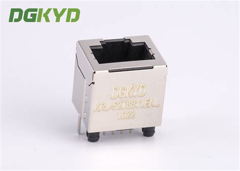 180 Degree Vertical Entry Metal Shielded Rj 45 Connector For Rj45 Female Jack Cable