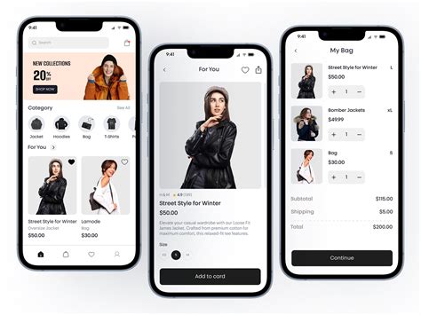e commerce mobile app exploration by atia rasida silvia on dribbble
