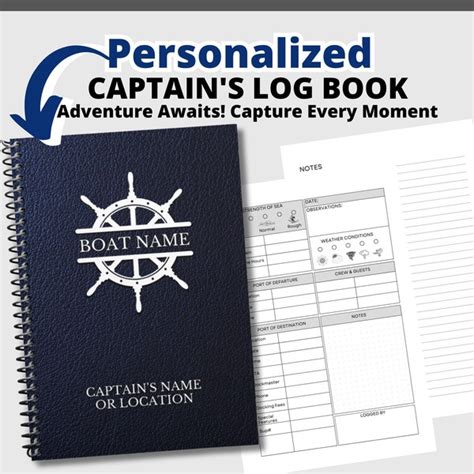 Sailing Log Book Etsy