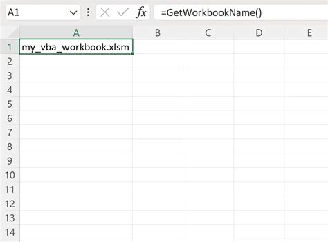 如何使用 Vba 获取工作簿的名称（带示例） Statorials