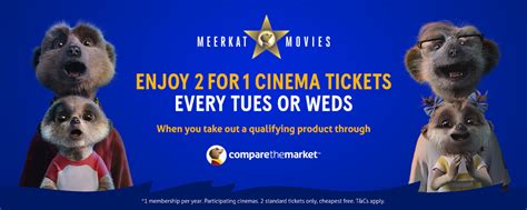Meerkat Movies 2 For 1 Cinema Tickets Reel Cinemas
