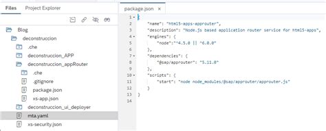 Deconstrucción De Una Aplicación Ui5 En Cloud Foundry