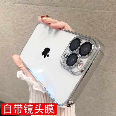 适用于苹果13手机壳xsmax高级感黑色iphone11简约新款12网红爆款 虎窝淘