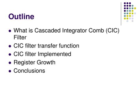 Ppt Cascaded Integrator Comb Filter Powerpoint Presentation Free