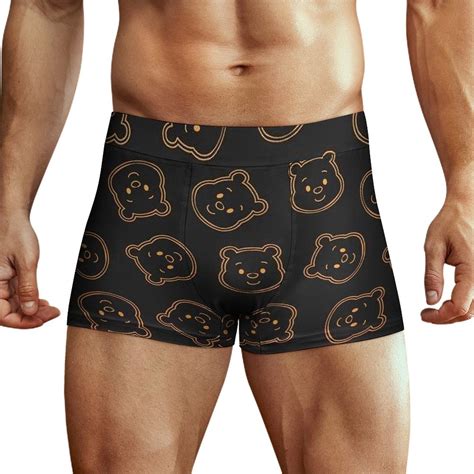 Winnie The Pooh Mens Cartoon Boxer Briefsmens Underwear L