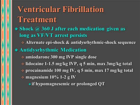 Ventricular Fibrillation Treatment Atrial Fibrillation Treatment