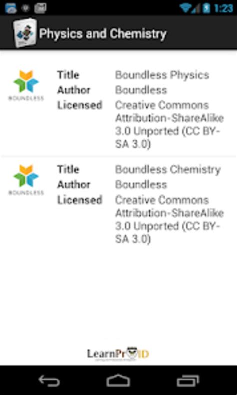 Physics And Chemistry Pour Android Télécharger