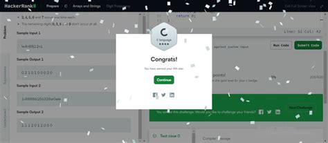 Earned A Hackerrank Badge With C Abhayraj Singh Mandloi Posted On The