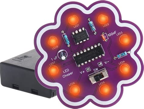 Learn To Solder Kits For Beginners Flower Blink Led Soldering Kit Diy