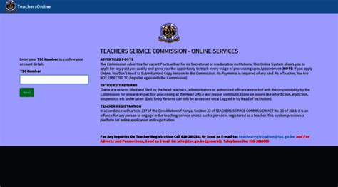 Tsconline Tsc Go Ke Home Tsconline Tsc Go