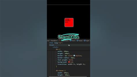 17100 Frontend Concepts Transition Css Html Tutorial Coding Codingsimplifiedspace