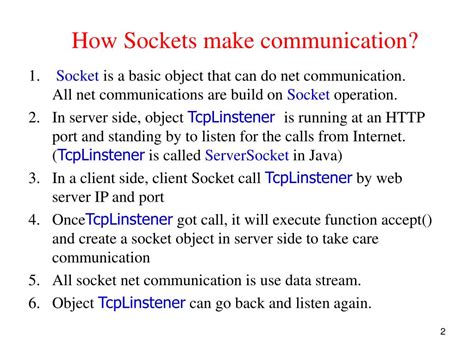 Ppt Socket Communication In C Powerpoint Presentation Free Download