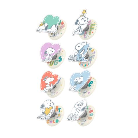 💝정품 스누피 텍스트 맥세이프 아크릴 스마트톡 단품플레이트 포함 에이블리