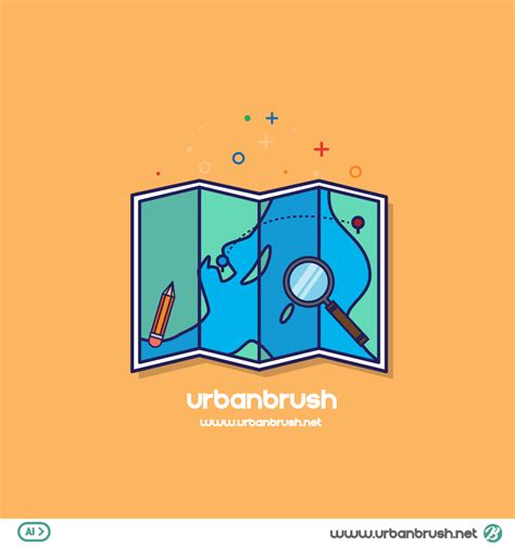 지도 일러스트 Ai 무료다운로드 Free Map Vector 어반브러시