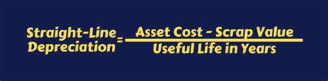 What Is Straight Line Depreciation Definition Formula And Accounting