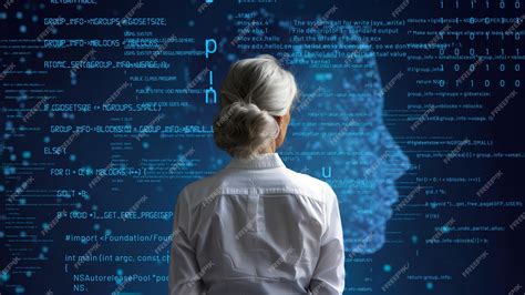Premium Photo Senior Woman Programmer Engaged In Lisp Ai Engineering