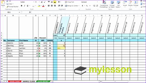 Grade Book Excel Template Excel Templates Excel Templates