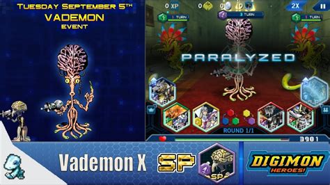 Digimon Heroes Event Vademon X Sp Youtube