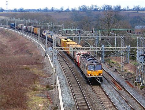 Uk Wcml Freight Train British Rail Tops Locomotive Classes Class