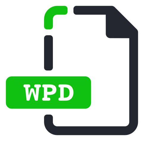 Extension File Processor Text Word Wpd Icon Free Download