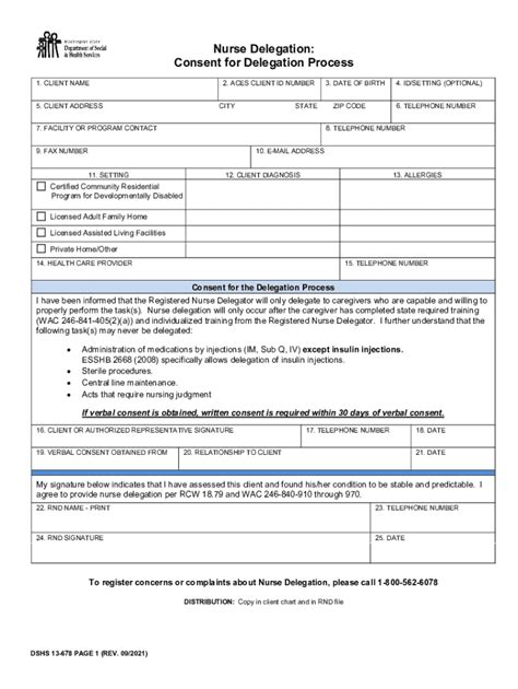 Nurse Delegation Consent Form Fill Out And Sign Online Dochub